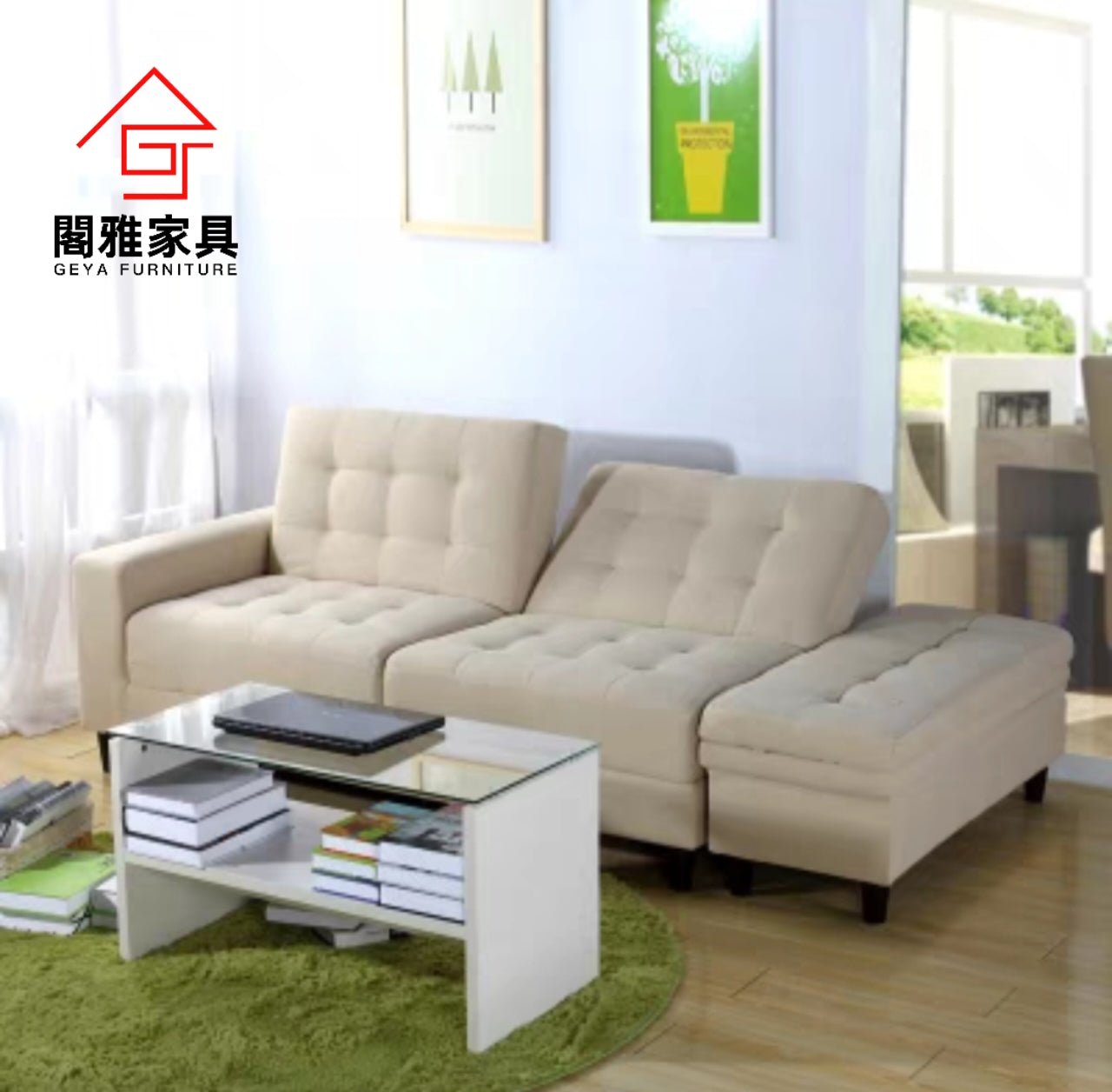Japanese Sofa Set GRACE Nordic Japanese Design Sofa Solid Wood